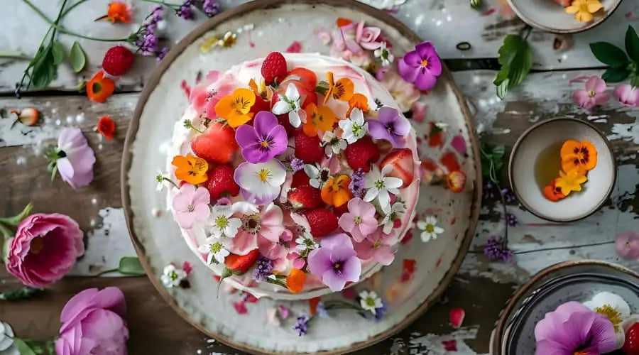 Floral Delights: Decorate food with Edible Flowers – Rosaholics