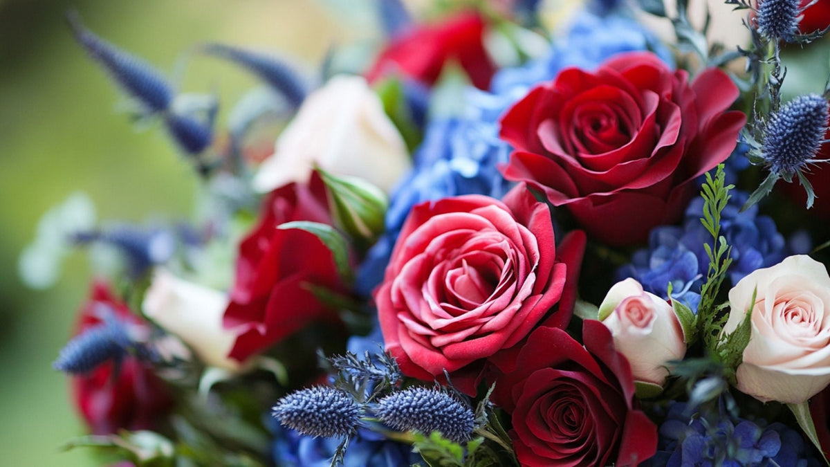 Fourth Of July Patriotic Rose Arrangements – Rosaholics